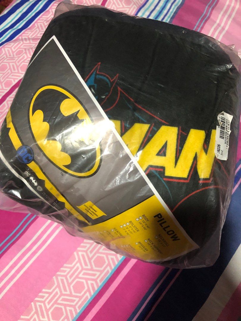 Dakki dToons 11"x11"x8" Batman Logo Nap Pillow on-hand, Furniture ...