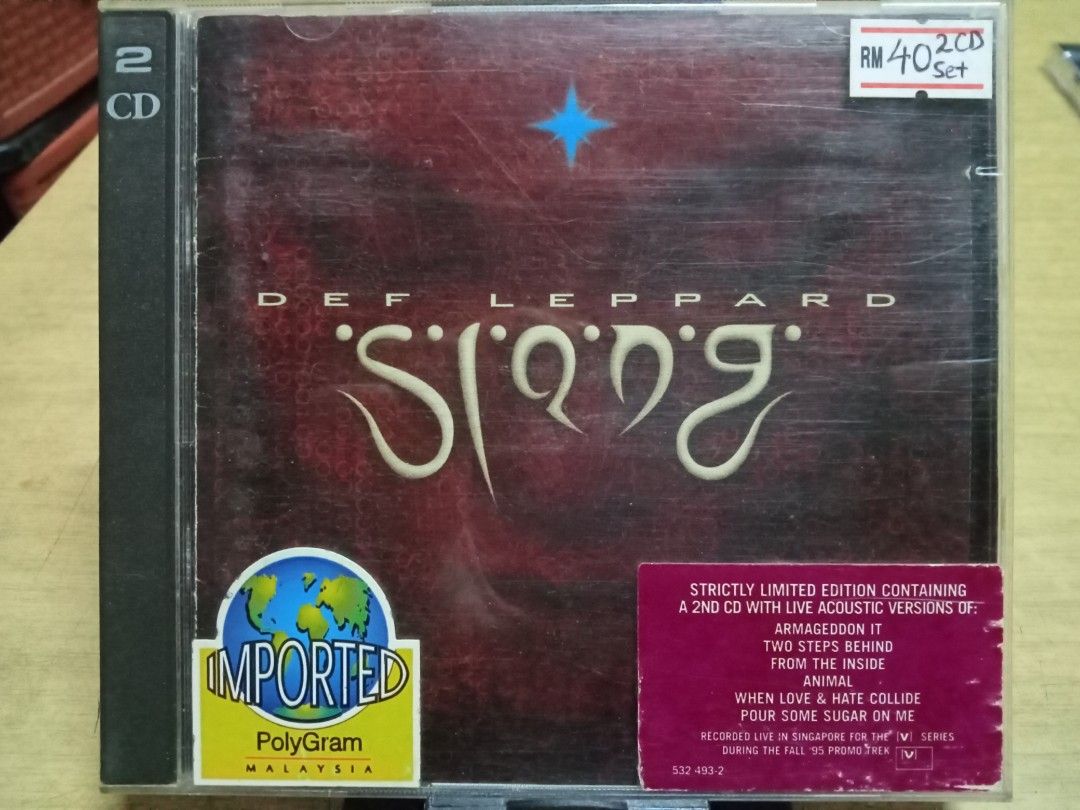 DEF LEPPARD - SLANG, Hobbies & Toys, Music & Media, CDs & DVDs on Carousell