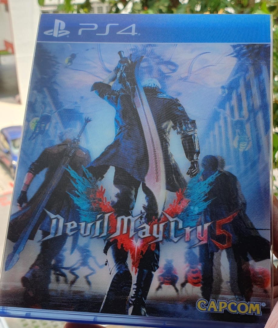Devil May Cry 5 DMC Hologram Cover PS4, PS5 Compatible Action Adventure Game for Sony ...