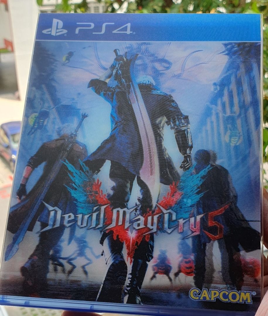 Devil May Cry 5 DMC Hologram Cover PS4, PS5 Compatible Action Adventure ...