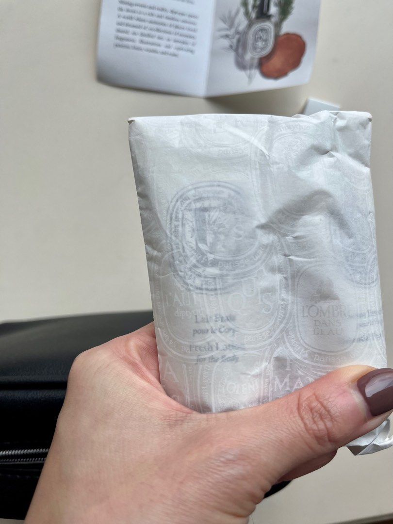 Diptyque Paris leather pouch and perfume, face and body moisturiser ...