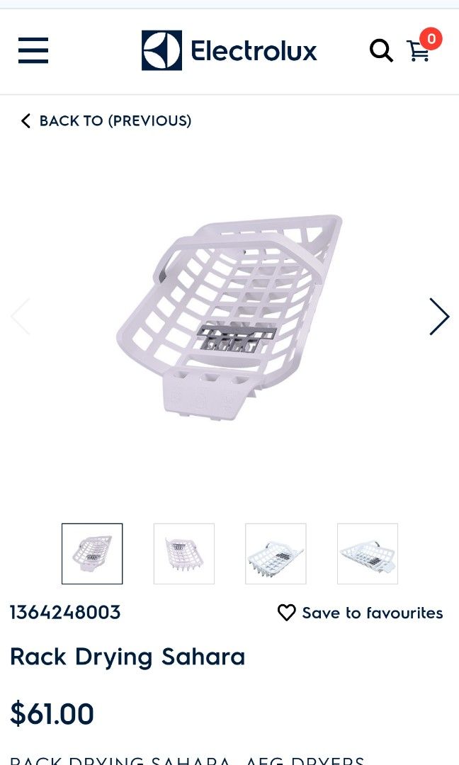 Electrolux Dryer Rack Sahara, TV & Home Appliances, Washing Machines ...