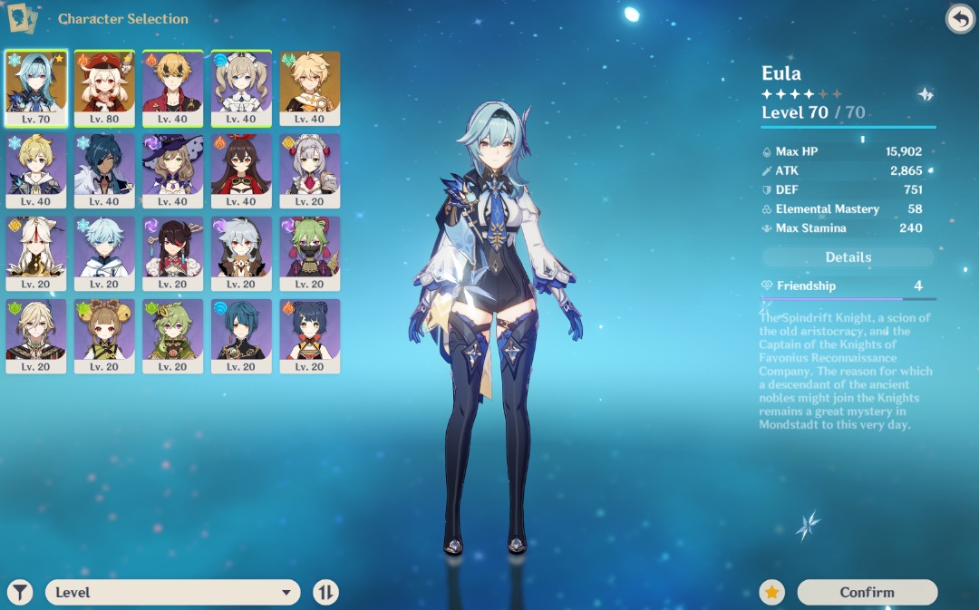 EULA & KLEE W/SIG | AR49|GENSHIN IMPACT ACCOUNT, Video Gaming, Video ...