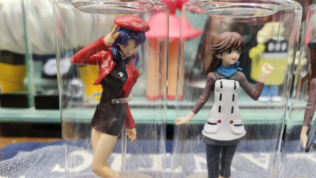 Evangelion Gacha figure set of 3 Sakura and michiko, Hobbies & Toys ...