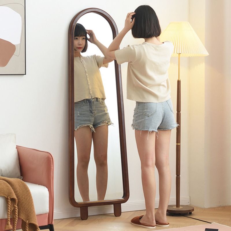 Explosion-proof mirror Full-Length Mirror Solid wood Frame, Furniture ...