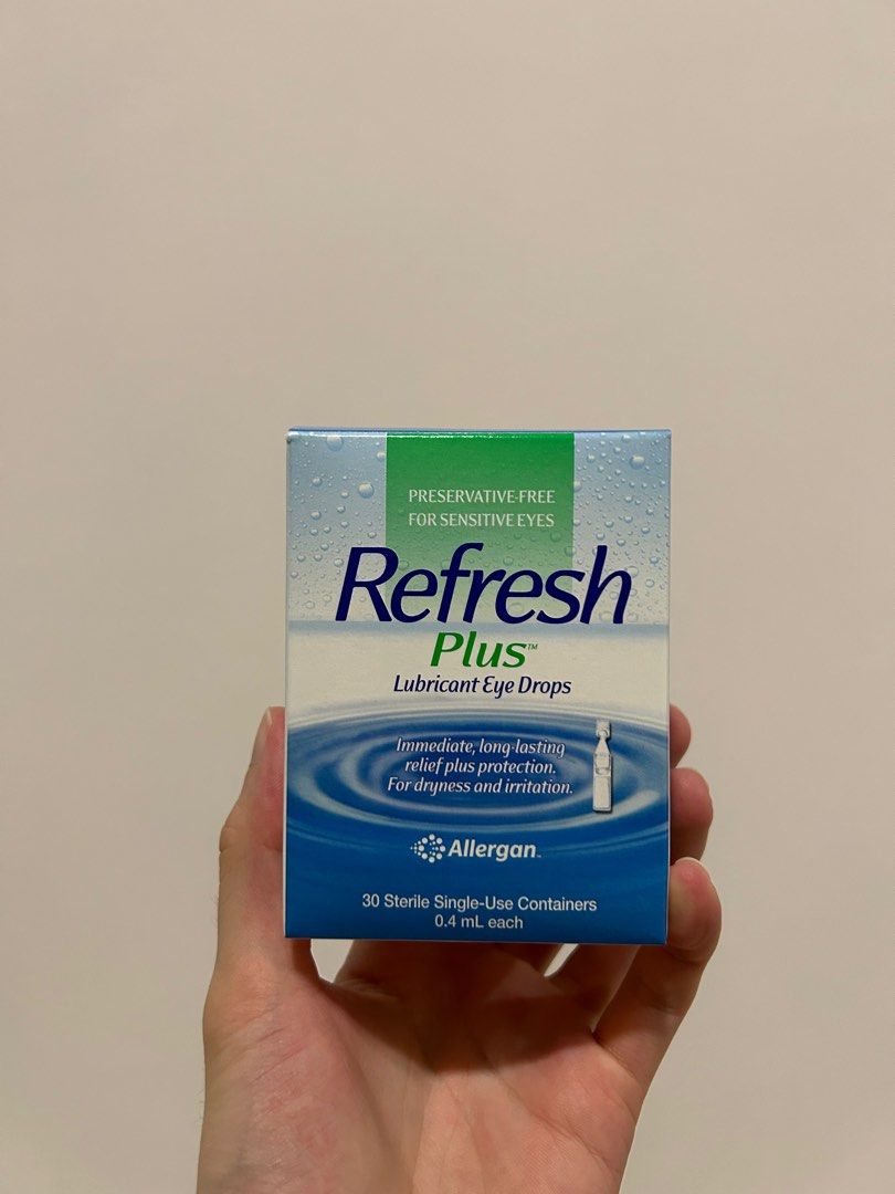 Eye drops refresh plus, Beauty & Personal Care, Vision Care on Carousell