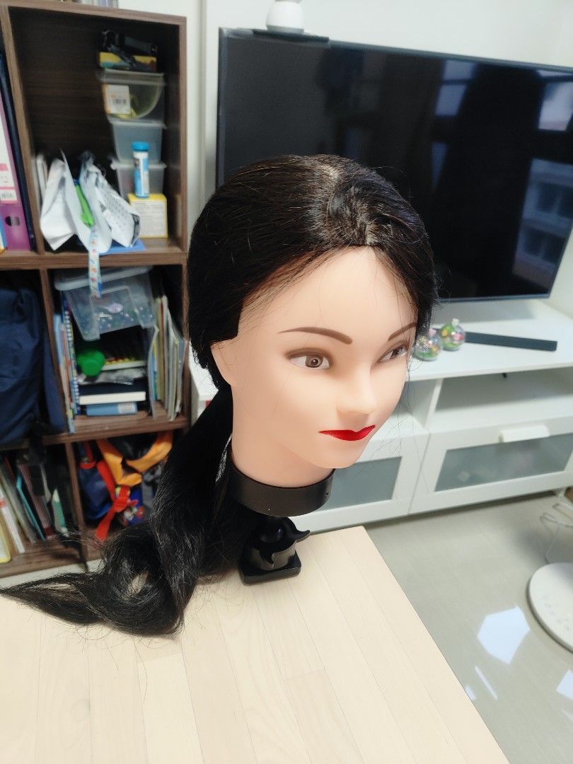 Fake Head Hair Model, Beauty & Personal Care, Hair on Carousell