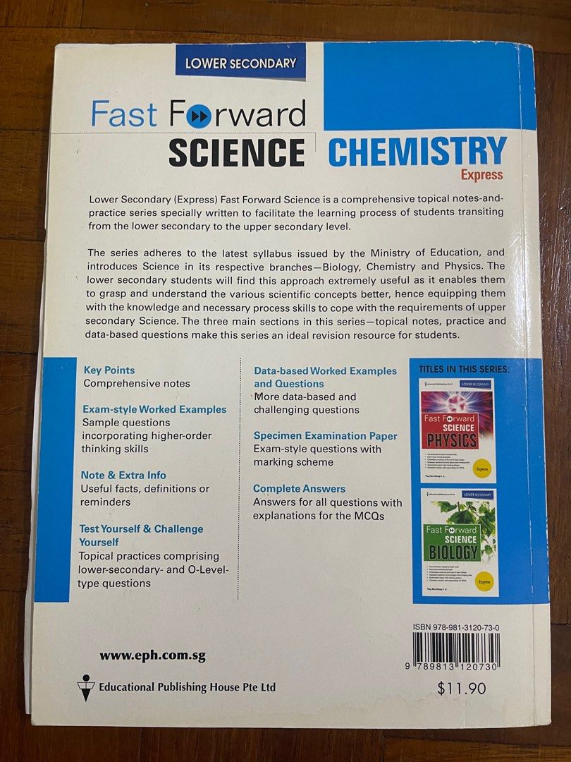 Fast Forward Science Chemistry for Lower Secondary, Hobbies & Toys ...