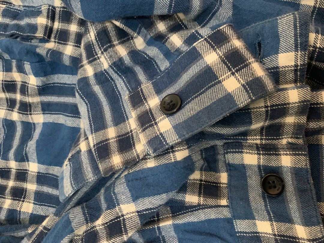 Fear of God Plaid Cotton Flannel Henly Sixth Collection, Men's Fashion ...