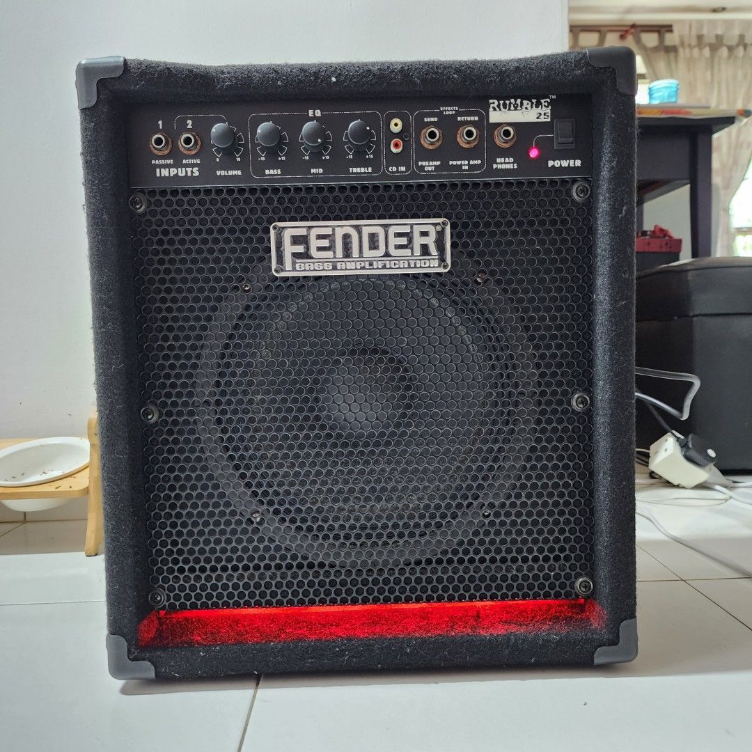 Fender Bass Guitar Amp Ampli Amplifier Amplification Fender Rumble 25 ...