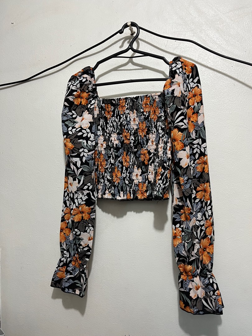Flowery Shop Copper Top, Women's Fashion, Tops, Others Tops on Carousell
