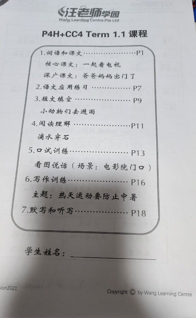 FULL SET Wang Laoshi P4 Higher Chinese Notes, Hobbies & Toys, Books ...