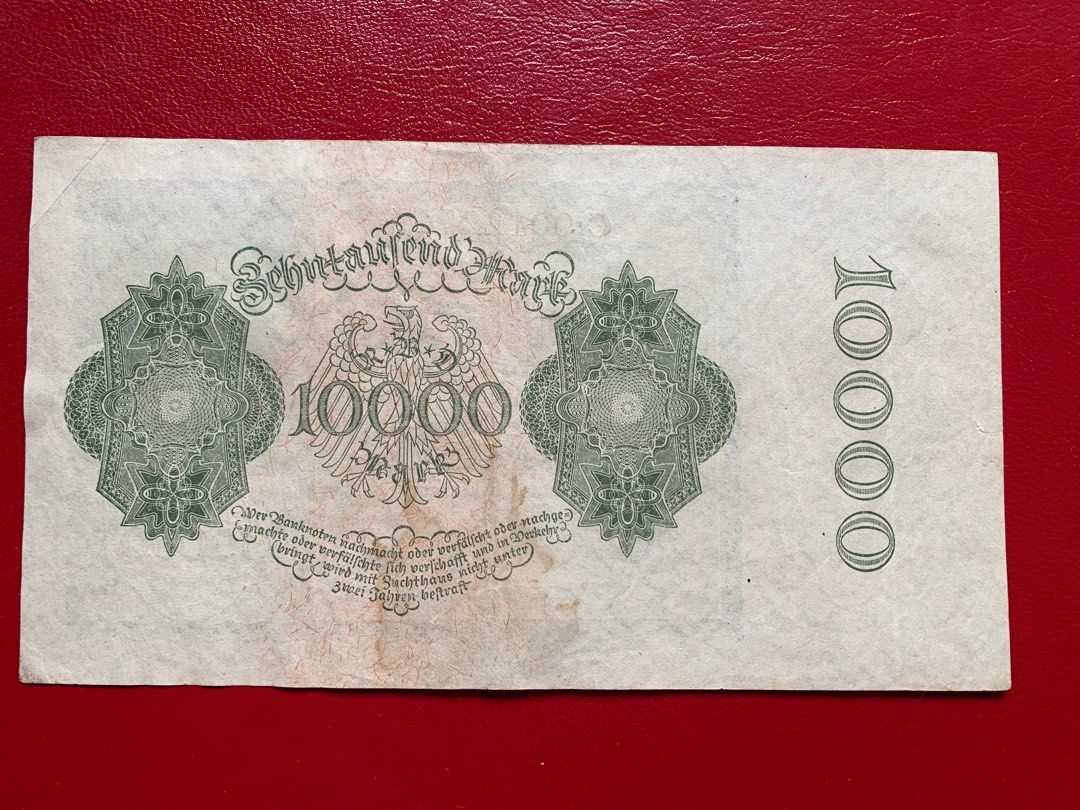 German 10000 Mark 1922 Banknote, Hobbies & Toys, Collectibles ...