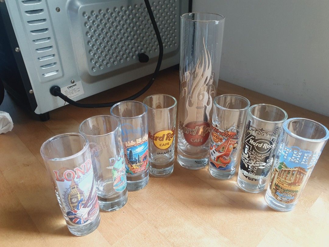Hard Rock Cafe shot glasses, Hobbies & Toys, Memorabilia & Collectibles ...