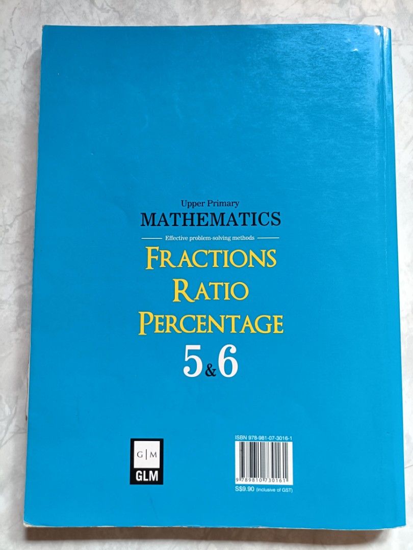 GLM Fractions Ratio and Percentage for Upper Primary, Hobbies & Toys ...