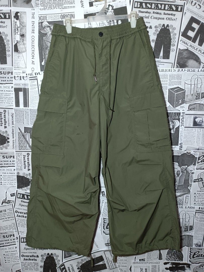 Gu parachute pants, Men's Fashion, Bottoms, Trousers on Carousell