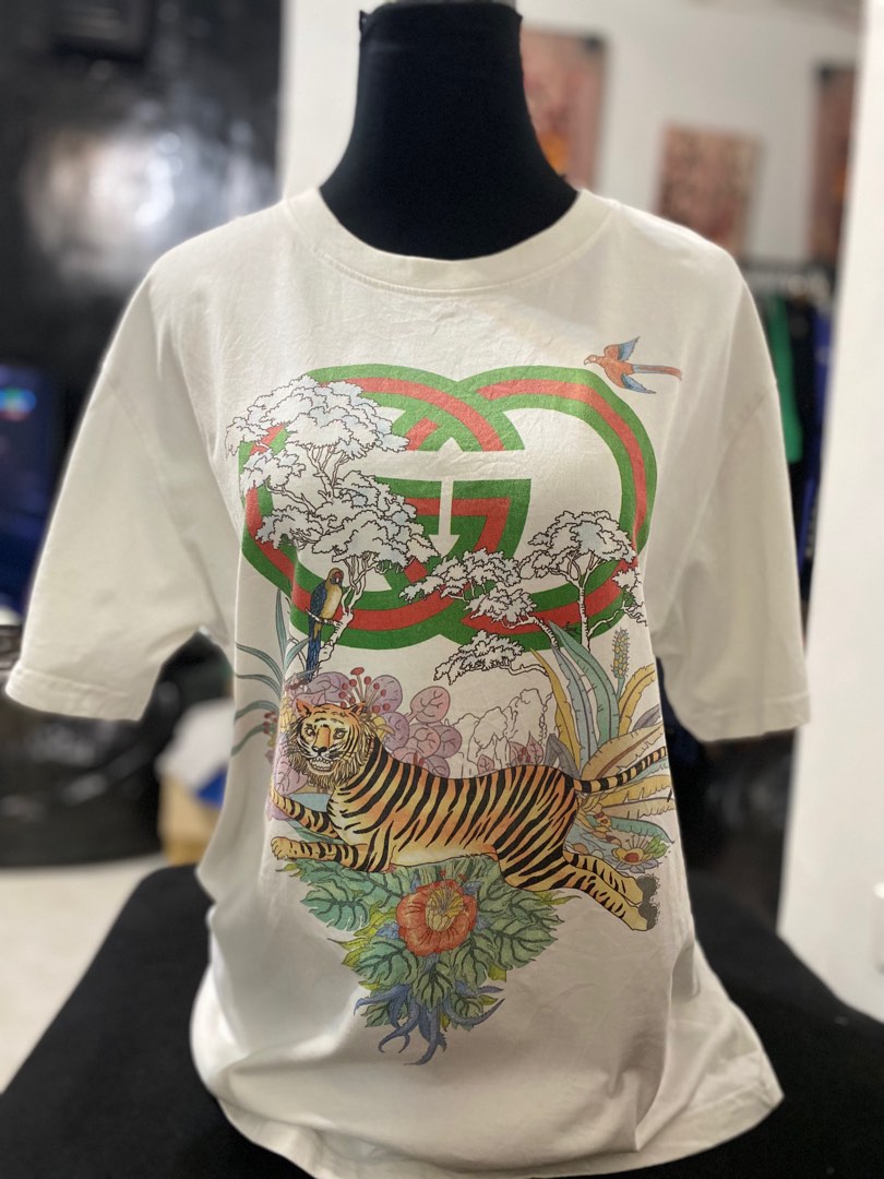 Gucci Tiger, Women's Fashion, Tops, Shirts on Carousell