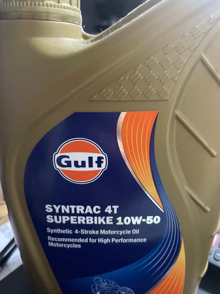 Gulf engine oil 1 litre 10w-50, Motorcycles, Motorcycle Accessories on ...