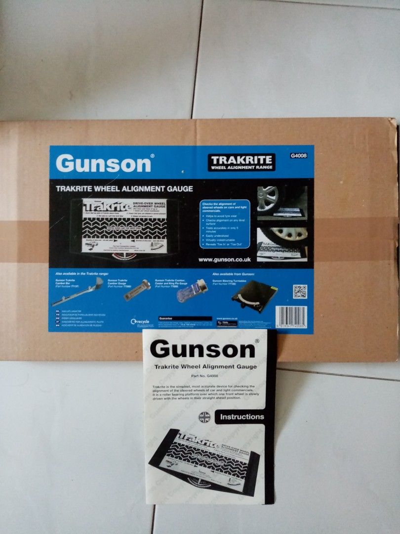 Gunson Trakrite Alignment Gauge, Car Accessories, Tyres & Rims on Carousell