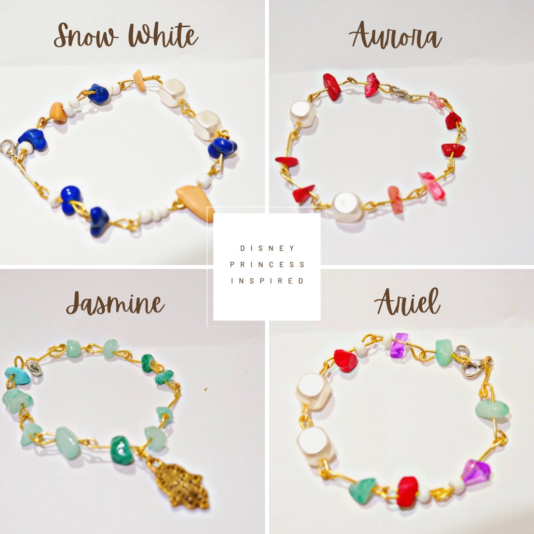 Handmade bracelet with gemstones disney princess inspired, Women's ...