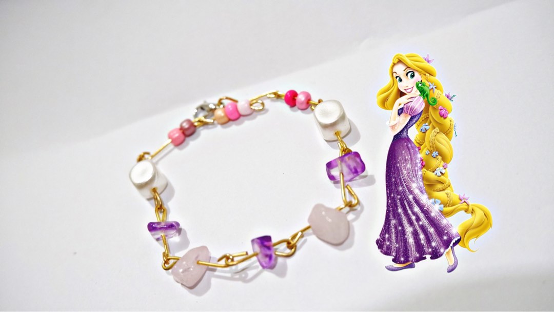 Handmade bracelet with gemstones disney princess inspired, Women's ...