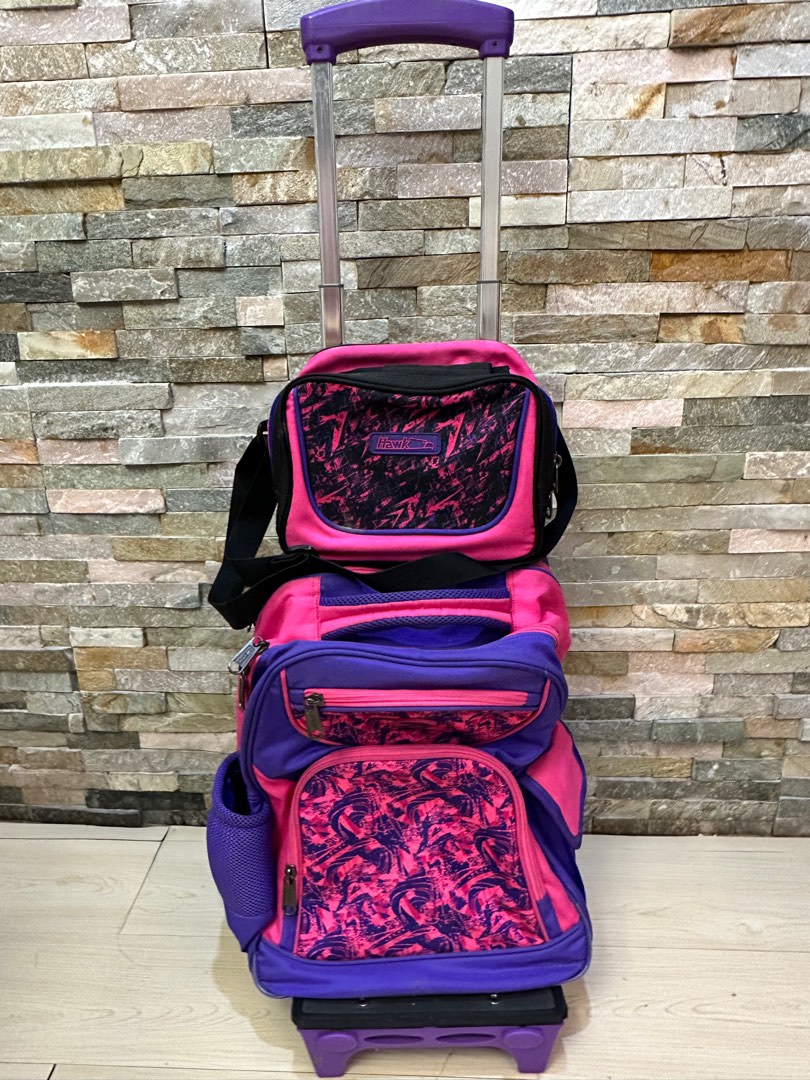 Hawk trolley with detachable backpack and lunch box, Babies & Kids ...