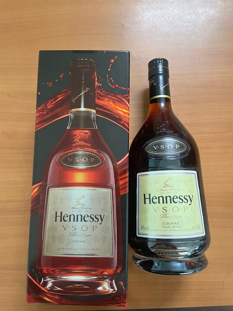 Hennessy VSOP privilege Cognac 1L, Food & Drinks, Alcoholic Beverages on Carousell