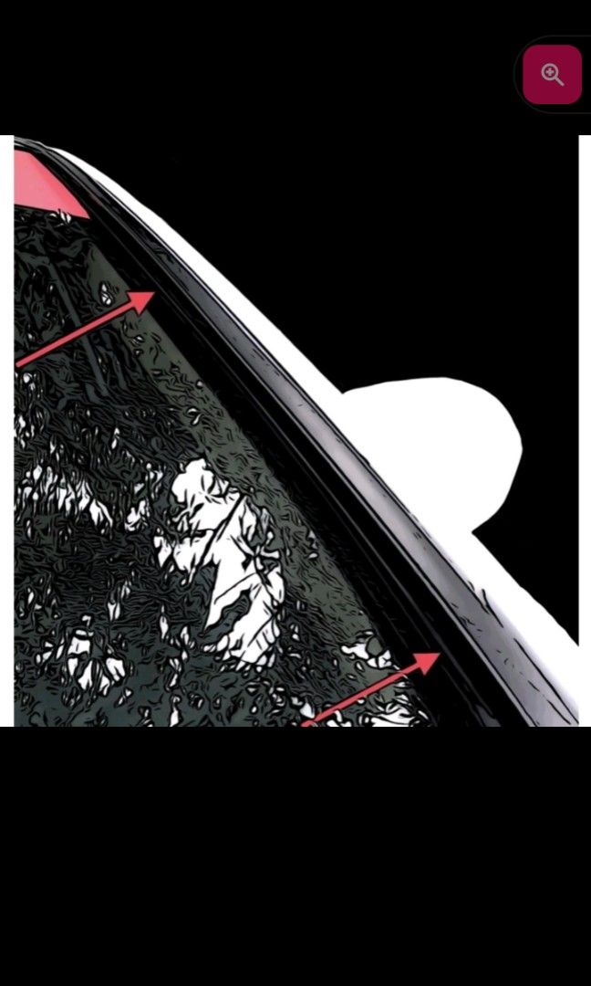 Honda civic fd2 front windscreen rubber wind guard strip, Car ...