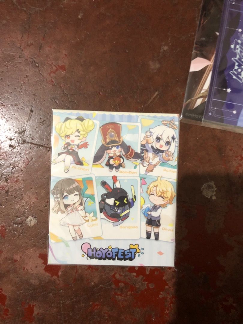 Honkai Impact Paper merch stickers and post card, Hobbies & Toys ...