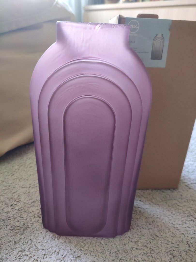 Akemi Uchi Hooga Lucille Glass Vase, Furniture & Home Living, Home ...