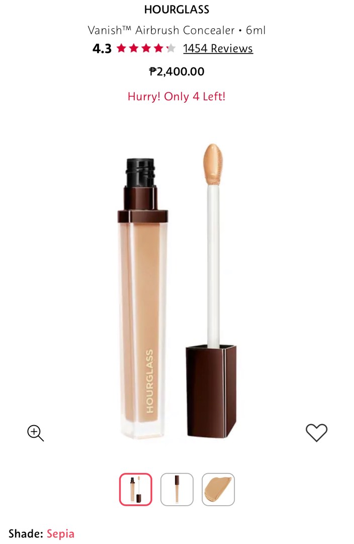 Hourglass Airbrush Concealer in Sepia, Beauty & Personal Care, Face ...