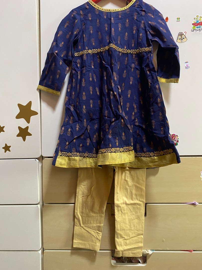 Indian costume dress/ outfit/ Punjabi for Deepavali celebration, Babies ...