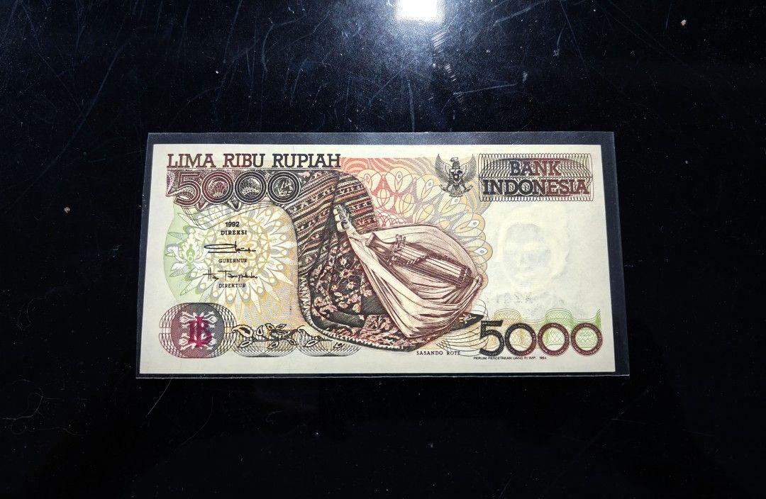 Indonesia Replacement 1992 5000 Rupiah Banknote Currency AU, Hobbies ...
