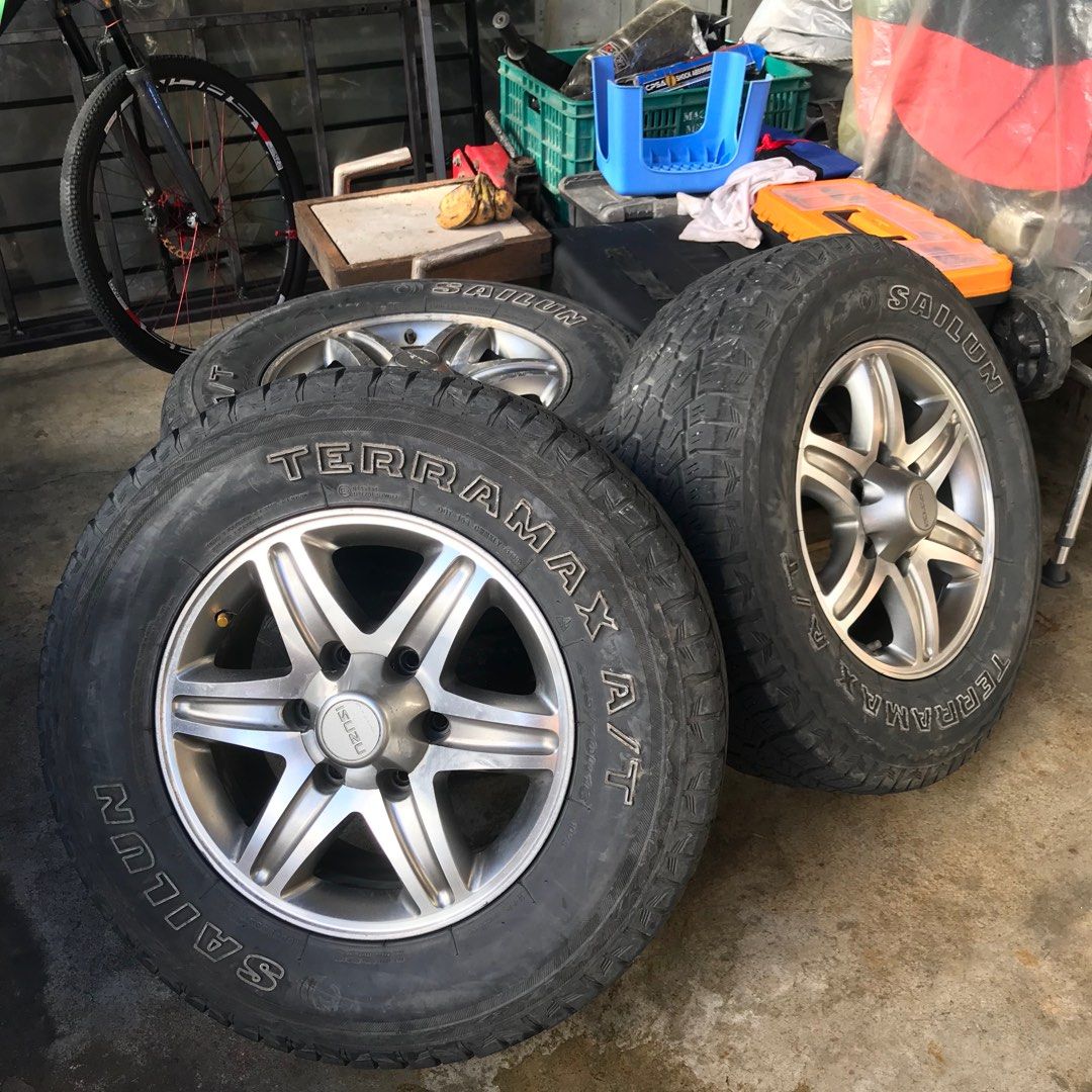 Isuzu Dmax Stock Mags with tires, Car Parts & Accessories, Mags and ...