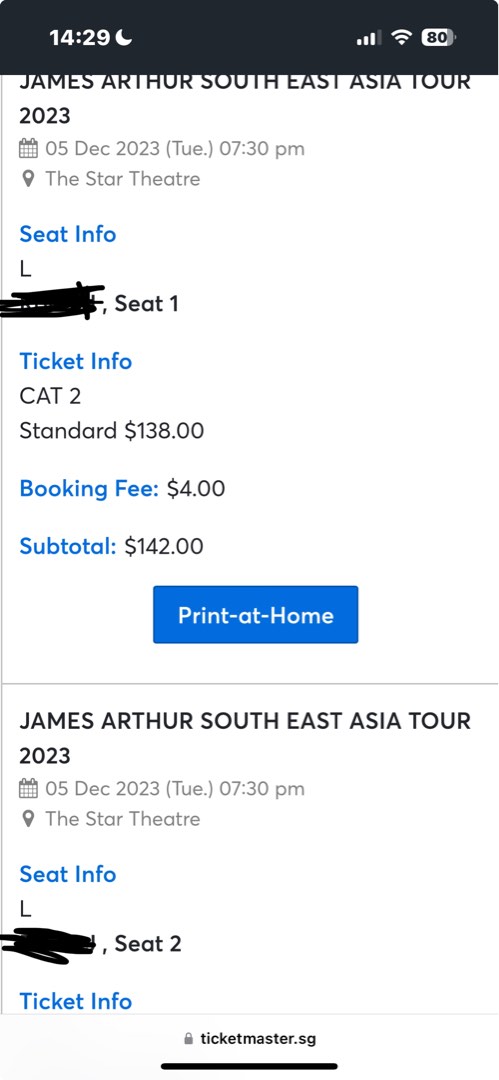 James Arthur tickets, Tickets & Vouchers, Event Tickets on Carousell