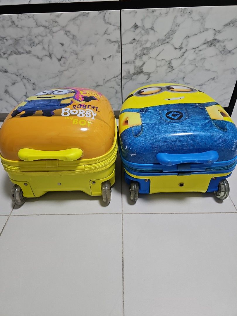 Kids Luggage - Minions, Hobbies & Toys, Travel, Luggage on Carousell