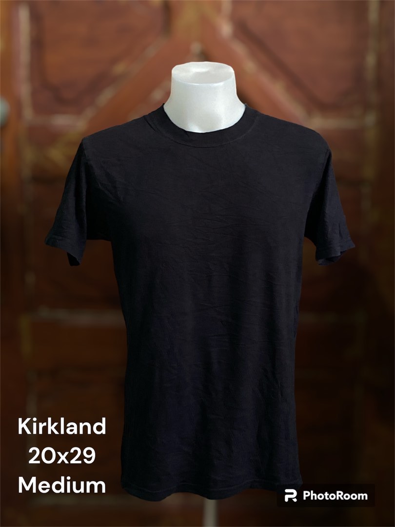 Kirkland Plain Black Tee, Men's Fashion, Tops & Sets, Tshirts & Polo ...