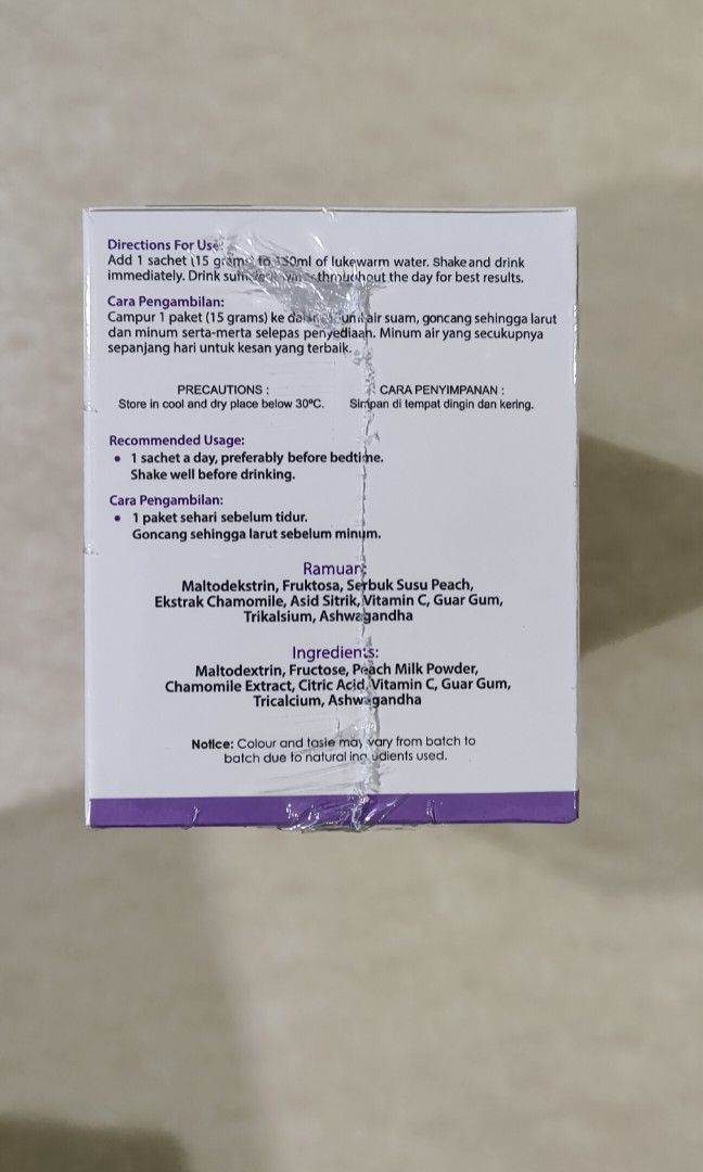 KITSUI Rilax Nite for Insomnia/Anxiety/Stress (15 sachet x 15g), Health ...