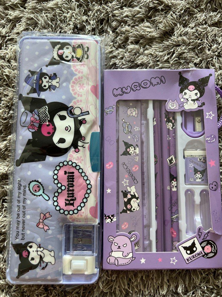 Kuromi stationary set and pencil case, Hobbies & Toys, Stationery & Craft, Other Stationery ...
