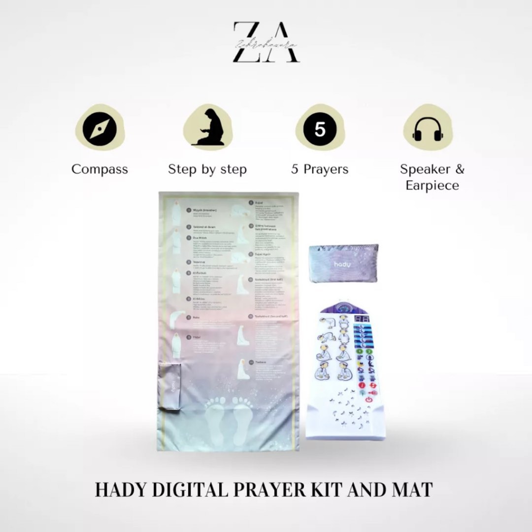 Lady prayer mat, Women's Fashion, Muslimah Fashion, Prayer Sets on ...