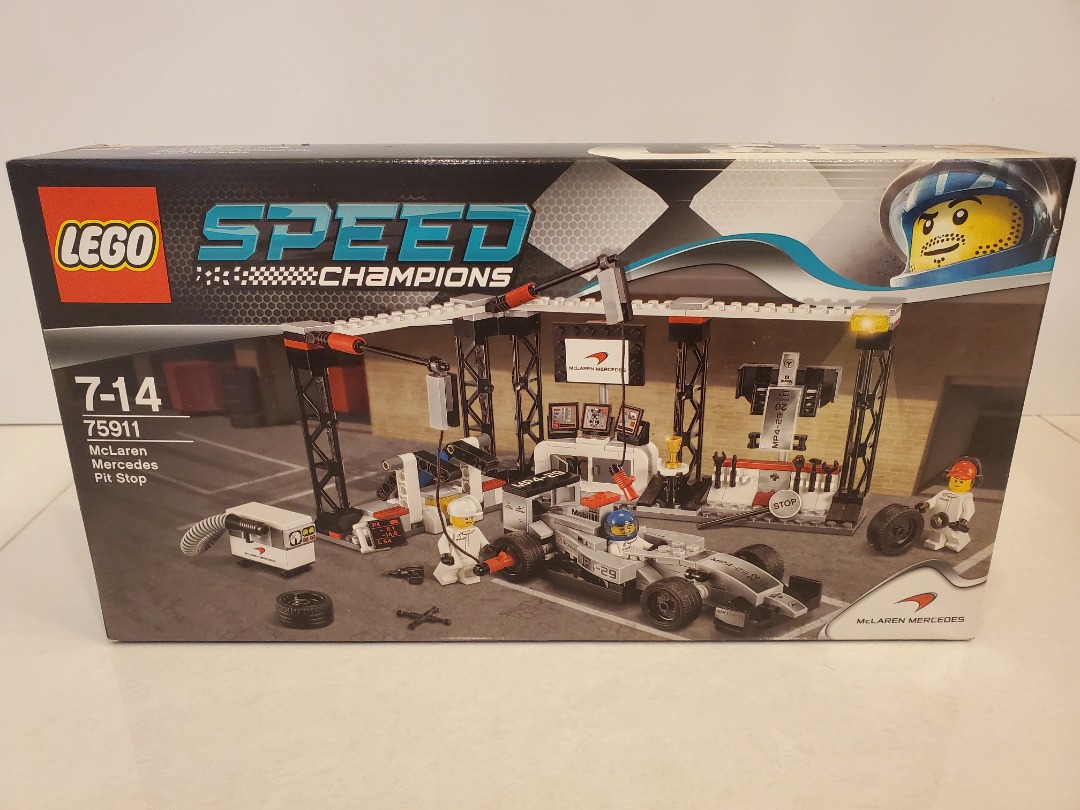 Lego 75911 Speed Champions McLaren Mercedes Pit Stop BNIB, Hobbies ...
