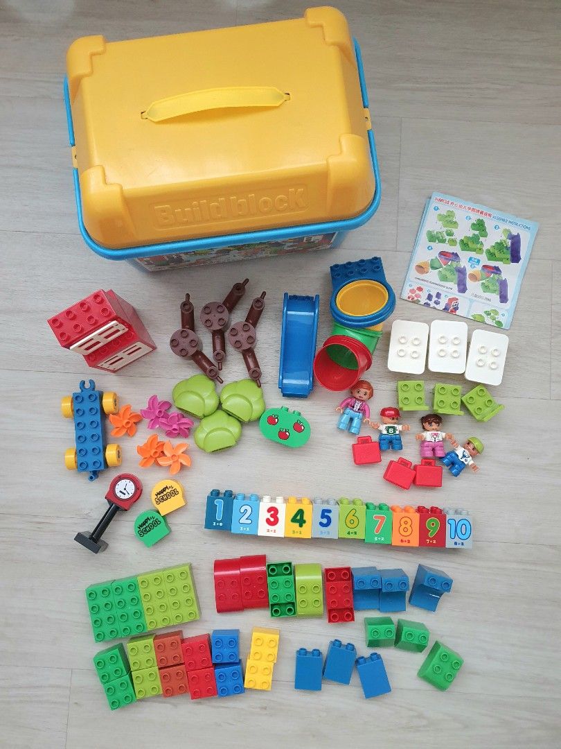 Lego Duplo building blocks storage box school kids, Hobbies & Toys ...