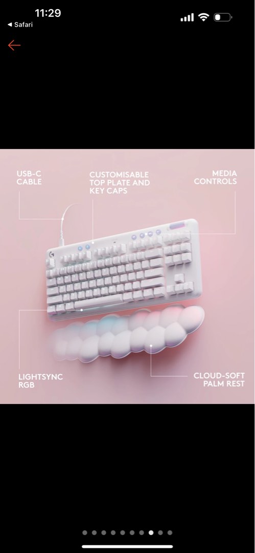 Logitech Aurora G713 Wired Mechanical Gaming Keyboard with LIGHTSYNC ...