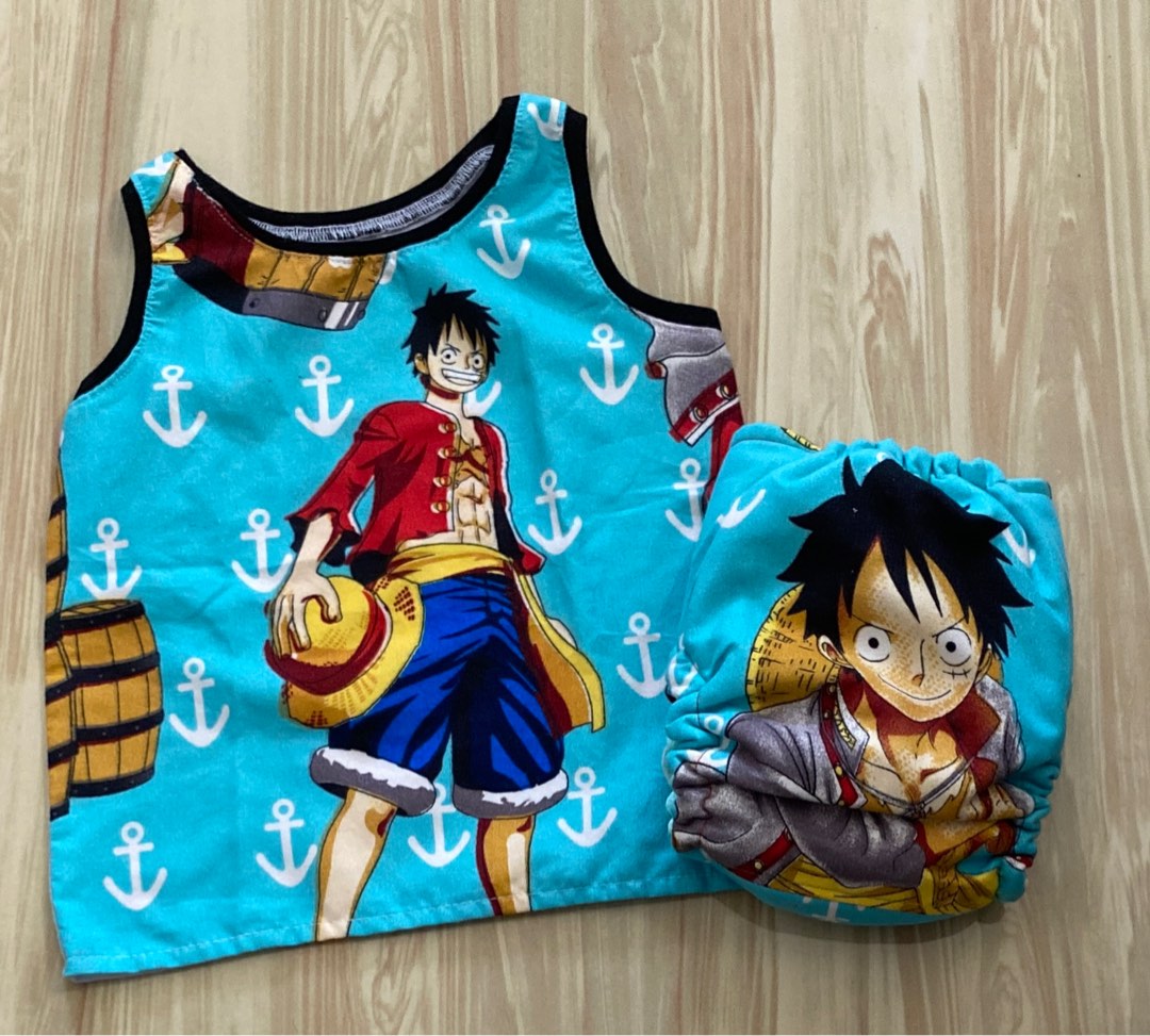Luffy/ One Piece Cloth Diaper Terno, Babies & Kids, Babies & Kids ...