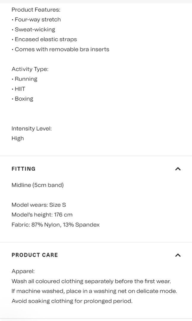 Mara Midline Bra In Navy, Women's Fashion, Activewear on Carousell