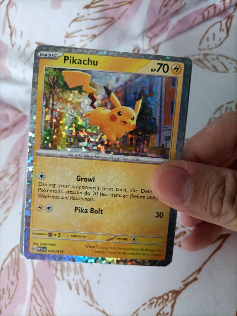 Mcdonald Pikachu Shiny Card Hobbies And Toys Toys And Games On Carousell