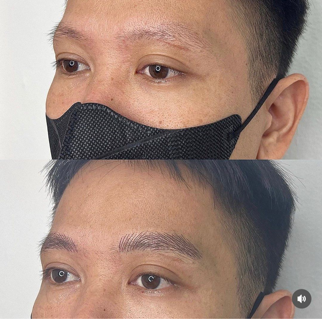 Men Brows Embroidery, Beauty & Personal Care, Men's Grooming on Carousell