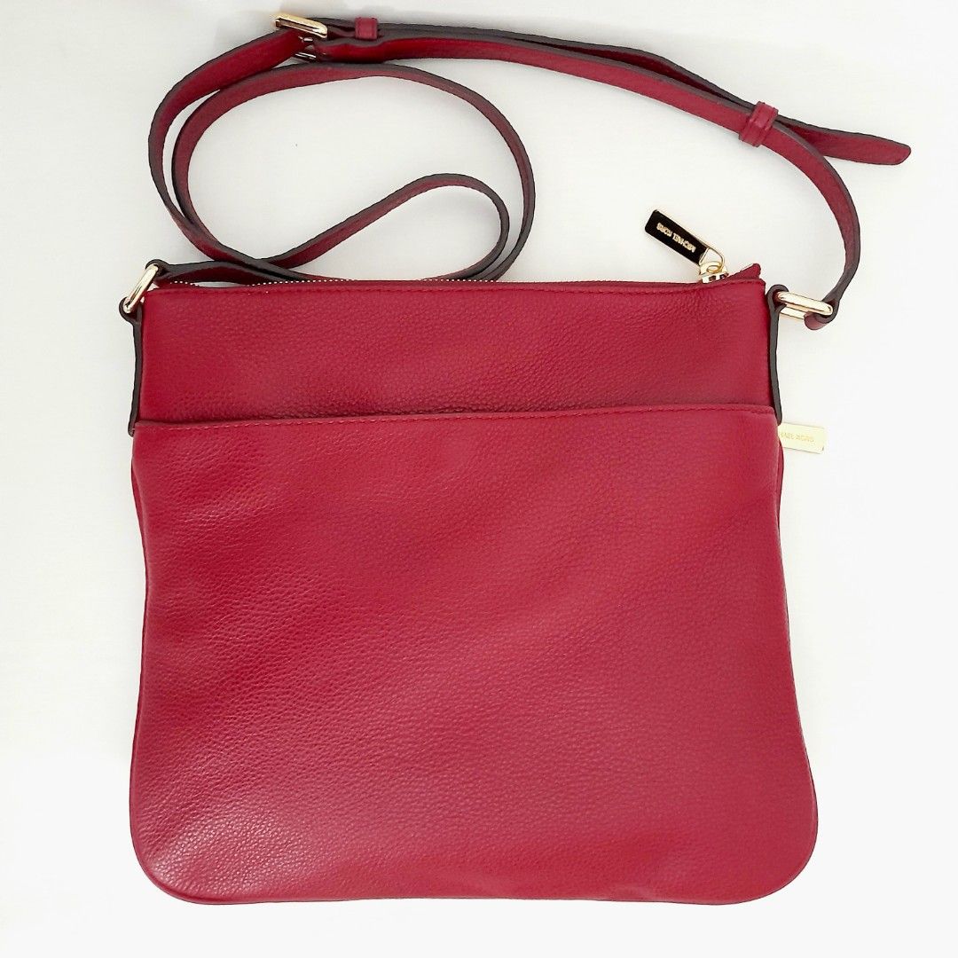Michael Kors Riley Red Leather Sling, Women's Fashion, Bags & Wallets ...