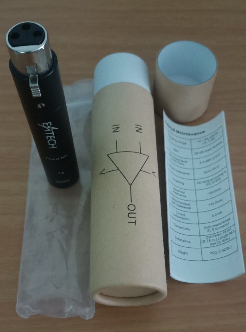 Microphone Booster - ezitech ad88 mic booster, Audio, Other Audio ...