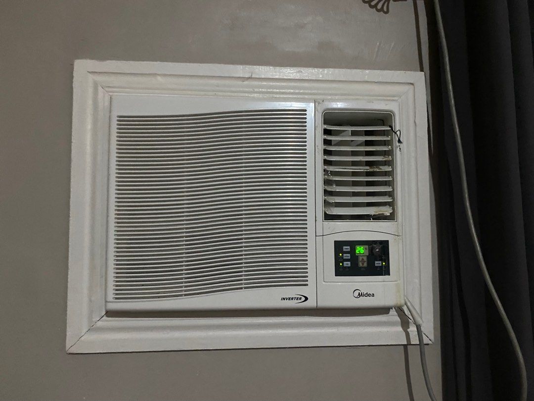 MIDEA WINDOW TYPE INVERTER AC 1.5hp, TV & Home Appliances, Air ...